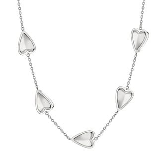 Liebeskind Liebeskind Berlin Halskette - Edelstahl Metal Heart - Gr. unisize - in Silber - f&uuml;r Damen