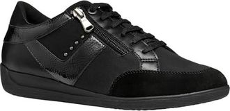 Geox Women D Myria C Sneaker, Noir, 36 EU