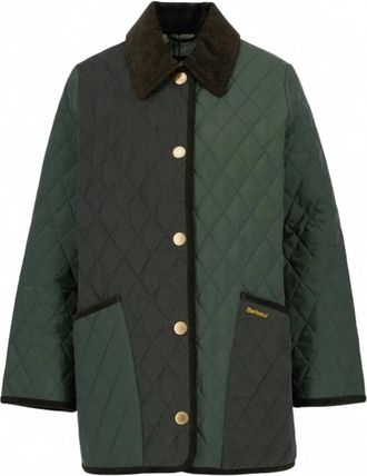 Barbour Femme, Manteaux, Vert, Taille: 36 FR Veste Matelass&eacute;e Meryl