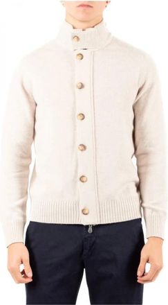 Gran Sasso Homme, Pulls, Beige, Taille: XL Cardigans