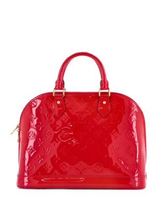 Louis Vuitton Alma Vernis PM Satchel-Tasche mit Monogramm - Rosa