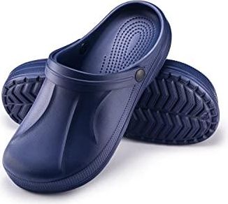 Estro & Luminara Sabot Jardin Homme Clogs - Chaussures Jardin Homme Mules Sabots de Jardinage Sabot Plastique F06 (45, Bleu Foncé)