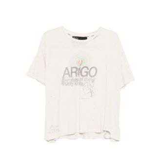 Paly Hollywood Homme, Tops, Beige, Taille: 2XL T-shirt