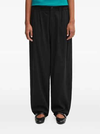 PANGAIA pleated trousers - Schwarz