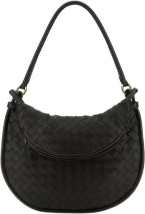 Bottega Veneta Femme, Sacs, Brun, Taille: ONE Size Gemelli Intrecciato Sac &agrave; bandouli&egrave;re en cuir