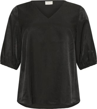 Kaffe Curve Femme, Blouses et Chemises, Noir, Taille: 50 FR KCloulou Blouse