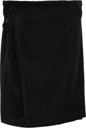 Issey Miyake Femme, Jupes, Noir, Taille: ONE Size Short Wrap Skirt