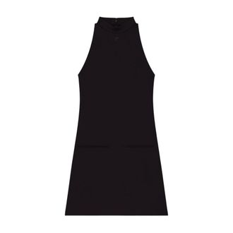 Courr&egrave;ges Schwarzes Seiden- & Nylonkleid - - Dresses - Damen - Schwarzk - XS
