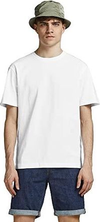 Jack & Jones JPRBLAHARVEY T-Shirt SS Crew Neck ZCPH, Blanc., XXL