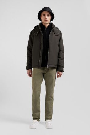 Eden Park Blouson Zipp&eacute; &Agrave; Capuche Kaki