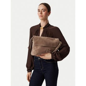 Coccinelle Handtasche Coccinelle V9G Coccinellelidia Suede Bim E1 V9G 13 04 01 Dunkelbeige