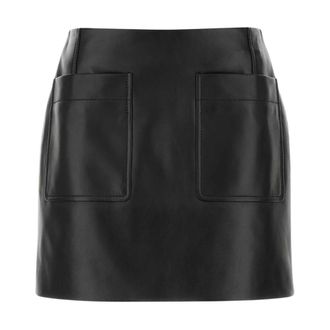 Bottega Veneta Femme, Jupes, Noir, Taille: 36 FR Leather Skirt