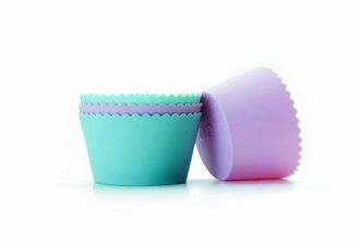 Ibili 4 MOLDES Cupcake SILICONA
