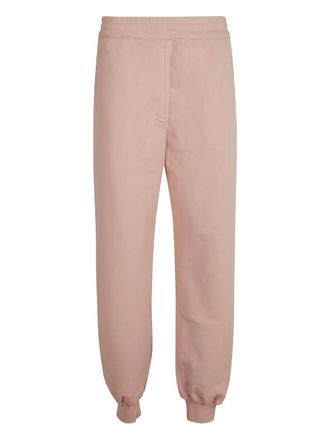 Alexander McQueen pantalon de jogging &agrave; logo imprim&eacute; - Rose