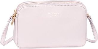 David Jones Pochette Bandouli&egrave;re Femme Ville - Sacoche Sac port&eacute; travers Similicuir - 2 Compartiments - Taille Moyenne - Pratique Chic Classique Voyage Travail (S