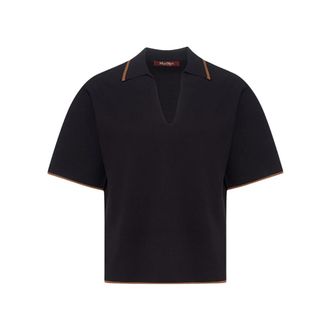 Max Mara Polo-Strick - - Tops - Damen - Schwarzk - M