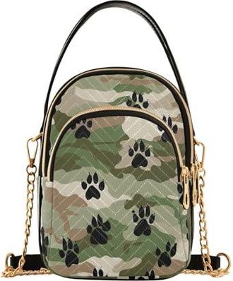 Mnsruu Sac à bandoulière pour femme avec motif camouflage et bandoulière réglable
