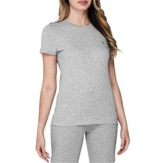 Tommy Hilfiger T-Shirt f&uuml;r Damen, Baumwolle (Hellgrau meliert)