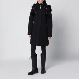 Moose Knuckles Stirling Original black cotton-blend parka