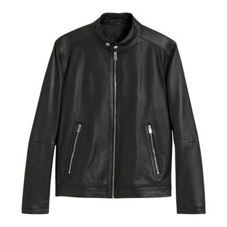 HUGO BOSS H-Mansell5 Lederjacke - - Jackets - Herren - Schwarzk - S