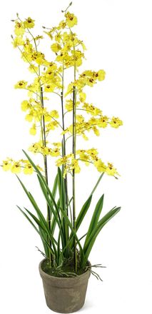 Leaf Design UK Realistische künstliche Orchidee im Topf