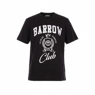 Barrow Barrow, Homme, Tops, Noir, Taille: M Logo Print T-Shirt