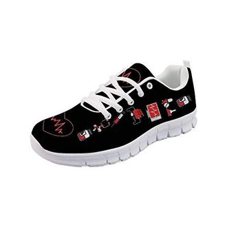 Showudesigns Chaussures de course pour homme et femme Noir Pointure 36-42 - - Nurse Style Black., 39 EU