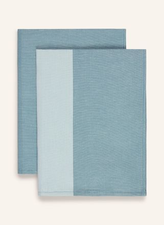 ROSS 2er-Set Geschirrt&uuml;cher Mit Leinen blau