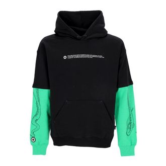 Octopus Gr&uuml;n/Schwarzer Leichter Kapuzenpullover - - Sweatshirts & Hoodies - Herren - Schwarzk - L