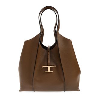 Tod's T Timeless Medium Shopping Bag - - Bags - Damen - Braun - ONE SIZE
