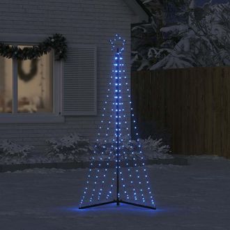 Festnight Led Weihnachtsbaum Aussen 187 cm 339 LEDs Beleuchtet Tannenbaum Outdoor Lichterbaum Drau&szlig;en Weihnachtsdeko Au&szlig;en Kegelform Metall Lichterpyramide Weih