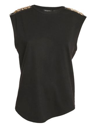 Balmain haut en coton - Noir