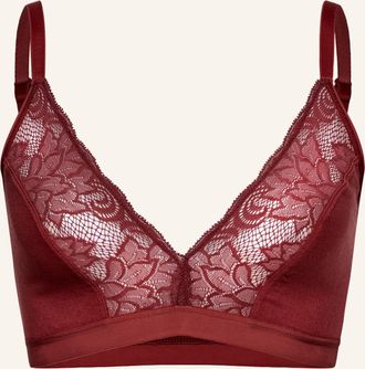 erlich textil Erlich Textil Alisa Big Cup Bustier Mit Spitze Gro&szlig;e Cups Und Modal - Breites Unterbrustband rot