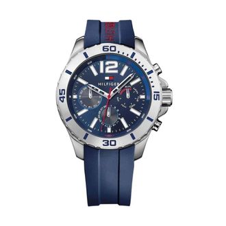 Tommy Hilfiger Nolan Chronograph Uhr - - Accessories - Herren - Grau - ONE SIZE