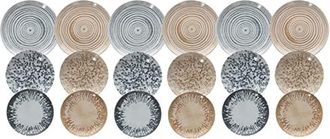 Tognana Goblin Tafelservice 18-teilig Made in Italy, Mehrfarbig