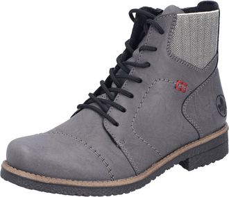 Rieker Schn&uuml;rstiefelette Schn&uuml;rstiefelette Damen 73522-45 Kunststoff (Synthetik) in grau