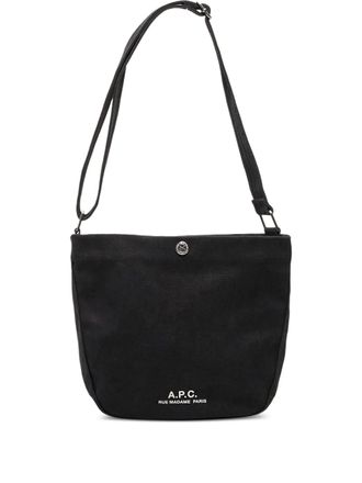 A.P.C. sac &agrave; bandouli&egrave;re Journal - Noir