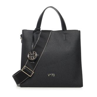 V&deg; 73 Schwarze Synthetische Damenhandtasche - - Bags - Damen - Schwarzk - ONE SIZE