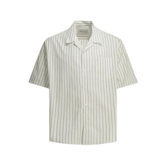 Ami Homme, Chemises, Beige, Taille: XL Chemises Manches Courtes