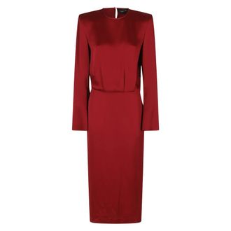 Federica Tosi Femme, Robes, Rouge, Taille: 40 FR Robe Mi-longue