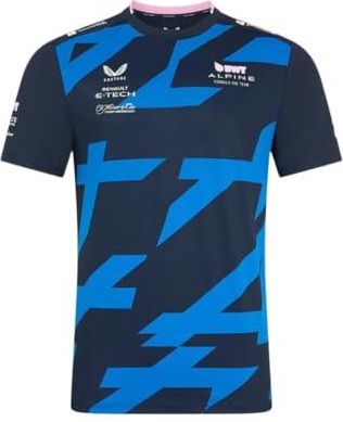 Castore Alpine Racing F1 2025 T-shirt de l&eacute;quipe Pierre Gasly pour homme, bleu marine, XX-Large