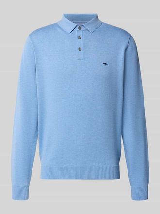Fynch-Hatton Strickpullover mit Polokragen und Knopfleiste