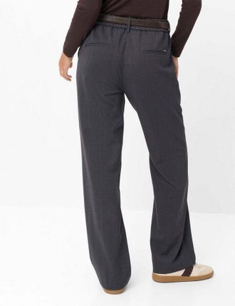 Brax Jogginghose Style MAINE Fluid Wool: Palazzohose im Wide Leg
