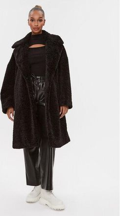 HUGO BOSS Hugo Fellmantel Mewona-1 50498147 Schwarz Oversize