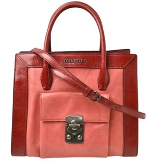 Miu Miu Pre-owned Leder Schultertasche - - Pre-owned - Damen - Rosa - ONE SIZE
