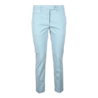 Dondup Cotton Elastane Chinos - - Trousers - Damen - Blau - W28