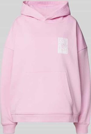 Oh April Oversized Hoodie mit Label-Print