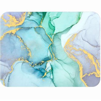 MG Design Set aus 4 Kork-Platzsets - Colorful Abstract 2 - 30 x 40 cm - hitzebest&auml;ndig & abwischbar, mit Korkr&uuml;ckseite