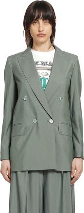 Max Mara Double-breasted Wool and Silk Blazer