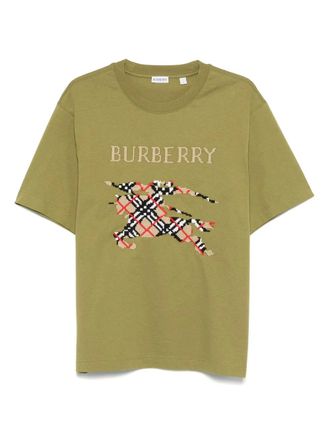 Burberry t-shirt à logo EDK brodé - Vert